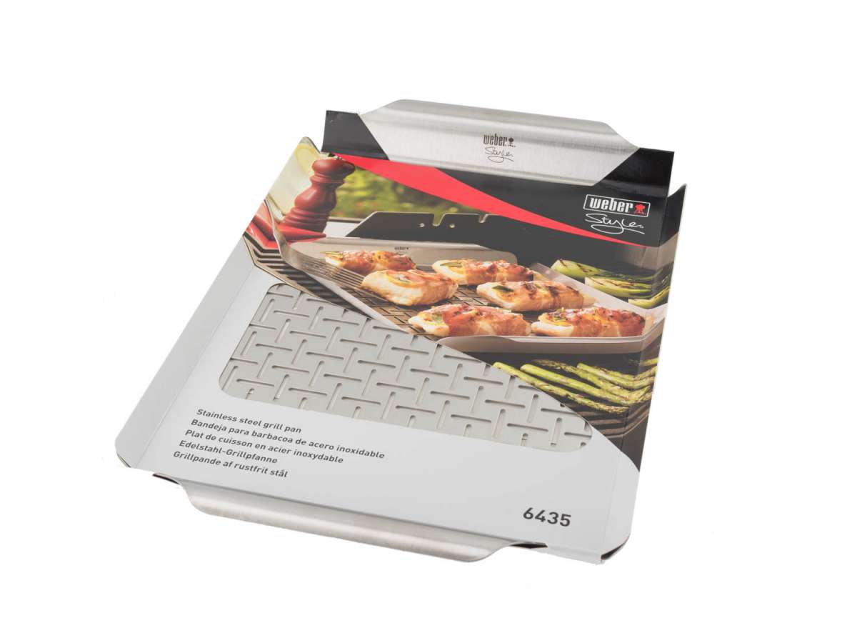 Weber Deluxe Grillpfanne, Edelstahl (6435) | MotorGarten