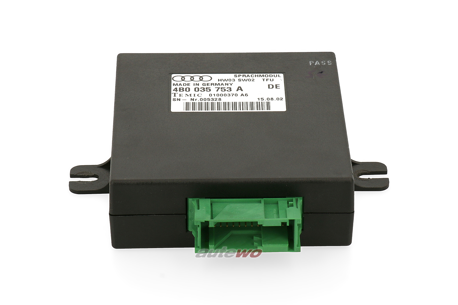 4B0035753A Audi A4/S4/RS4 B5/A6/S6/RS6 4B/A8/S8 D2 Sprachmodul ...