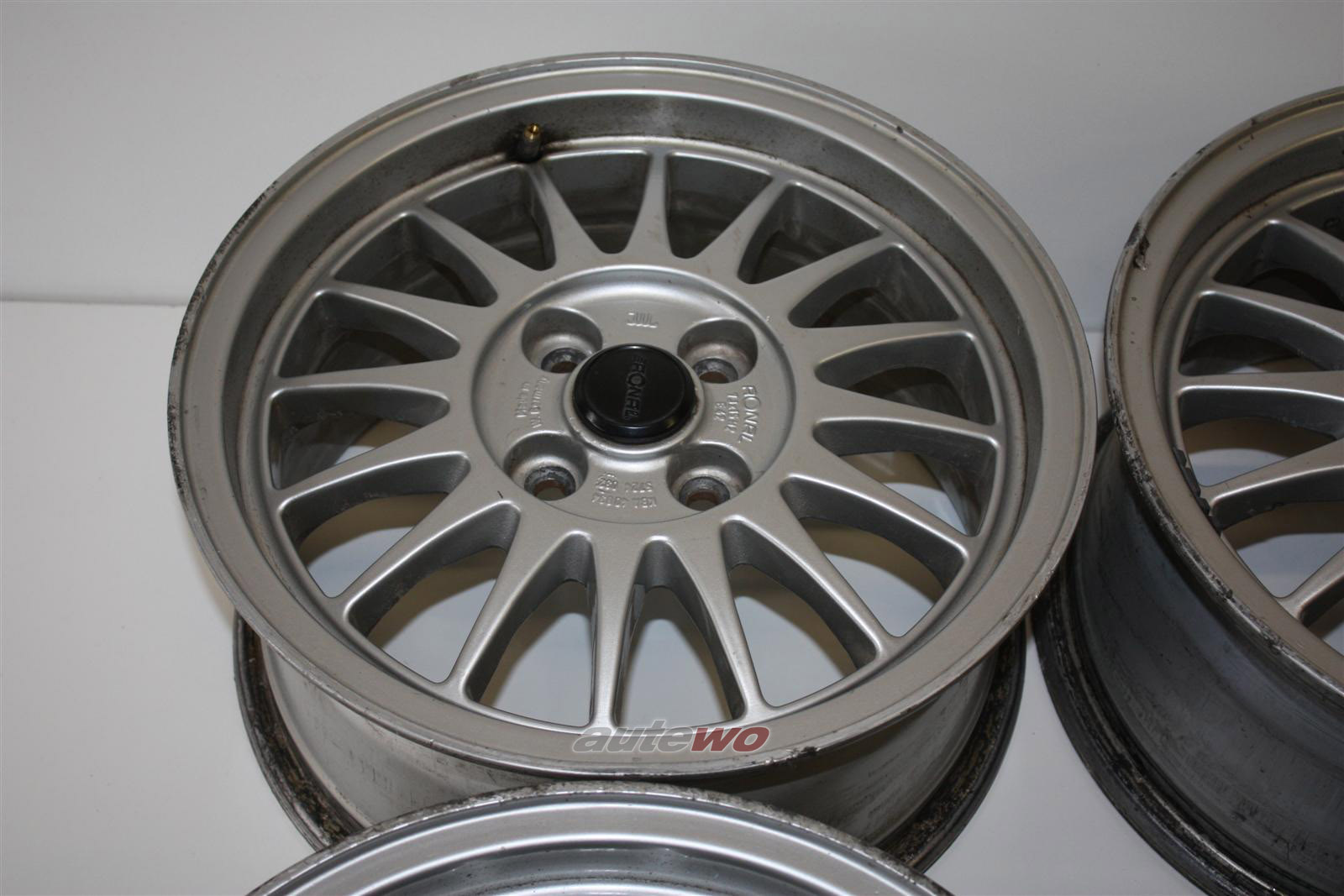 Audi 80/90 Typ 81/85 Alufelgen Satz 4 Stück Ronal R8 Lochkreis 4x108 ...