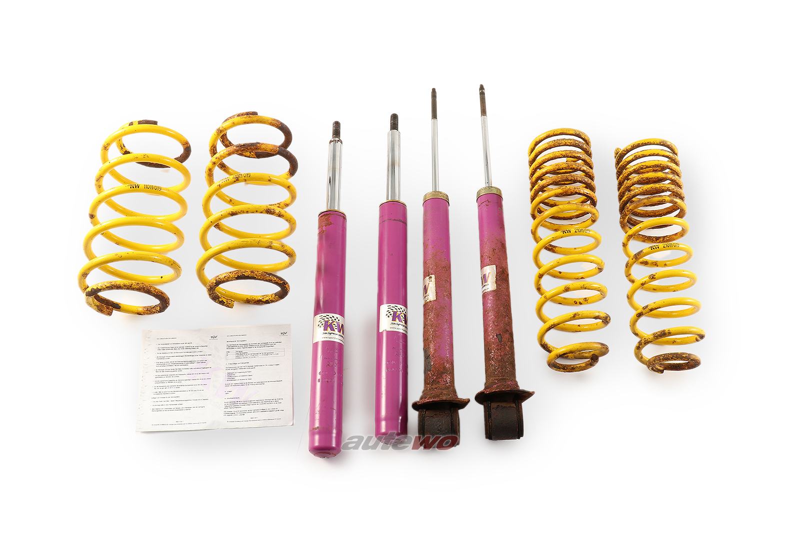 KW Sportfahrwerk -40mm Audi 80 B4 inkl. ABE B-Ware | Federbeine / Dämpfer / Federn | Fahrwerke ...