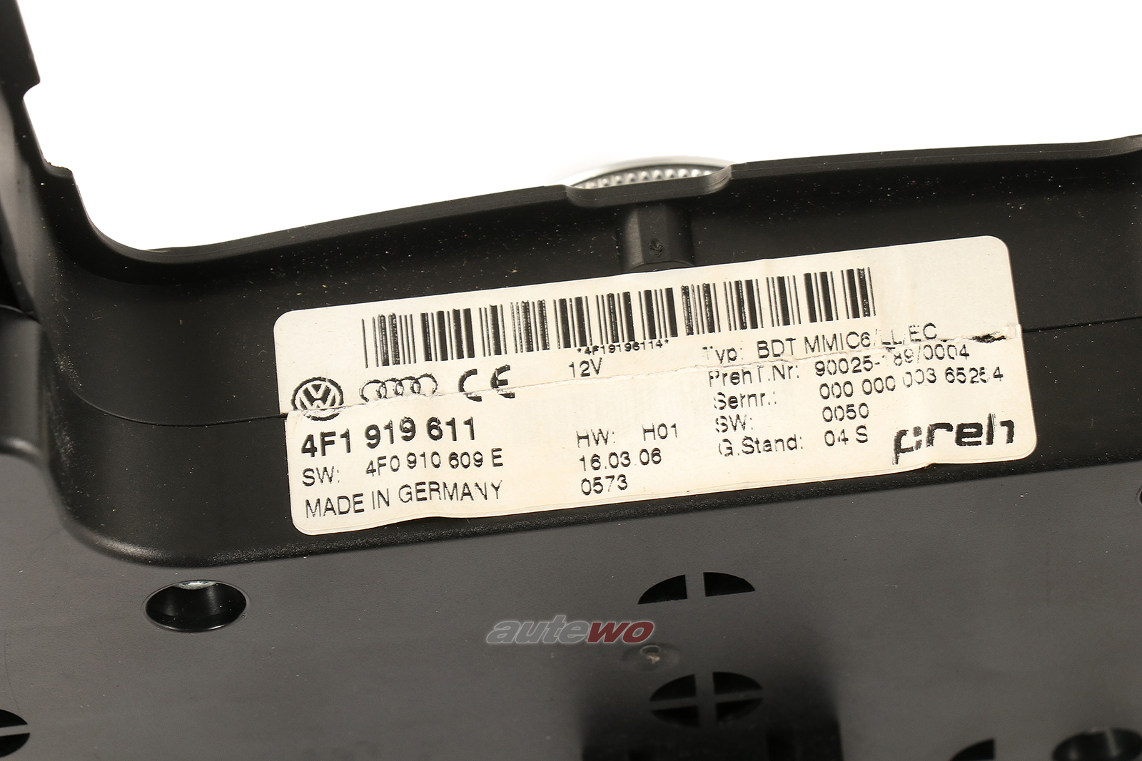 4F1919611 4F1919611M Audi A6/S6 4F/C6 Bedieneinheit Multimediasystem ...