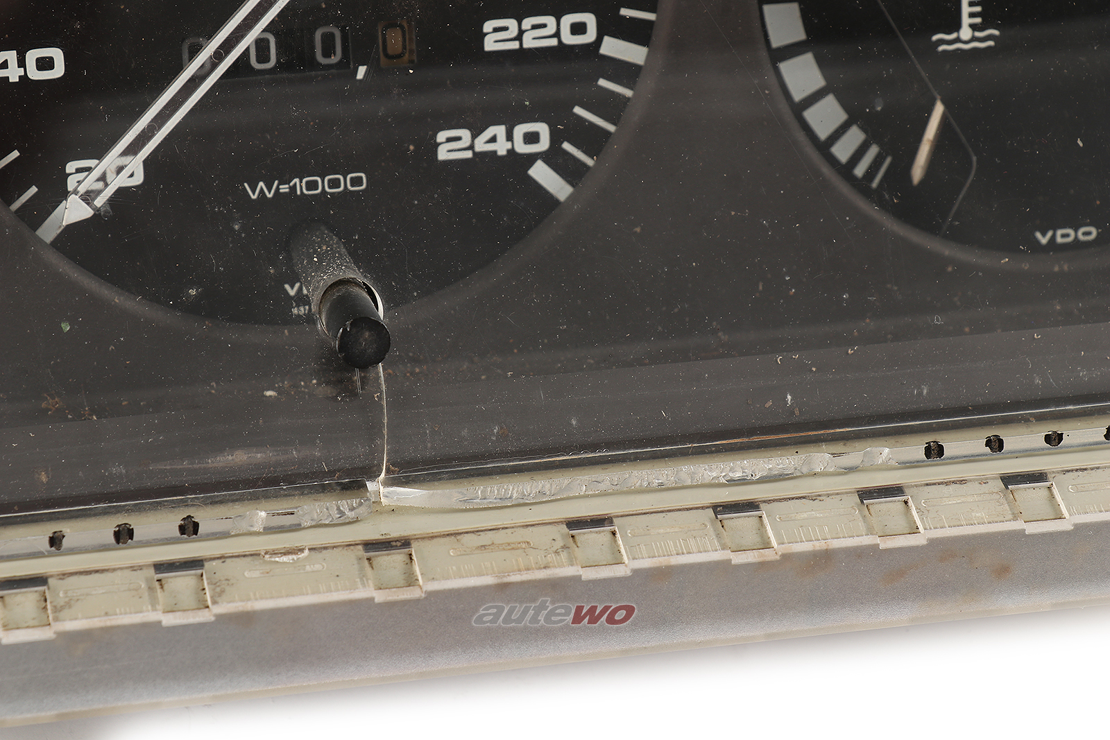 437957031C Audi 200 Typ 43 5 Zylinder Kombiinstrument 240km/h Tacho ...