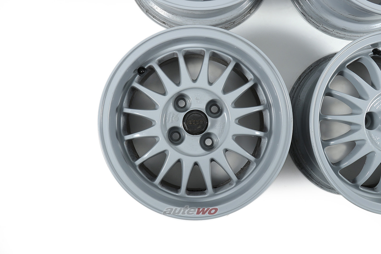 Ronal R8 Alufelgen 7x15 ET28 4x108 für Audi 80/90/Coupe 81/85/89 ...