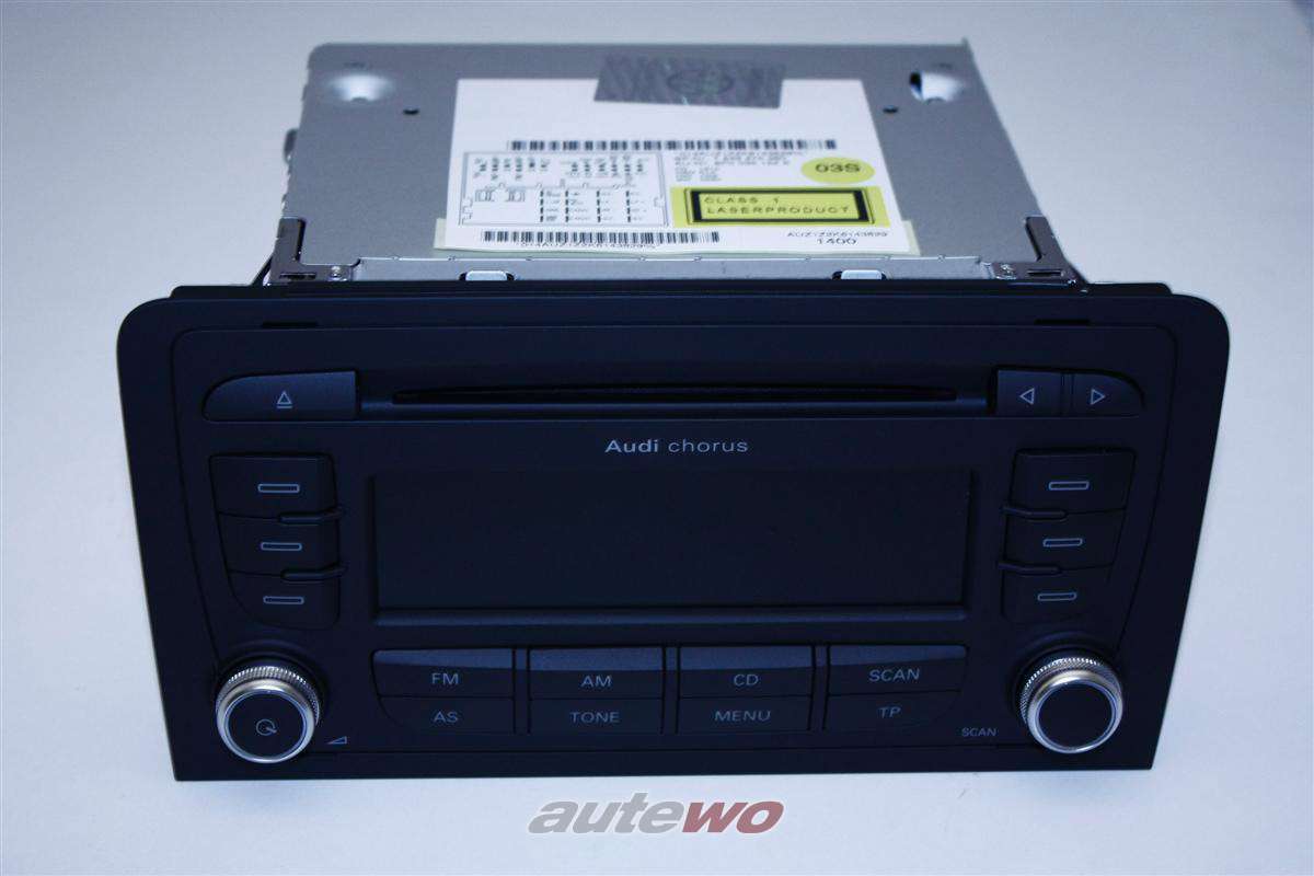 NEU & ORIGINAL! Audi A3 8P Radio Chorus CD + Code 8P0035152E | Radios / CD-Wechsler / Navi ...