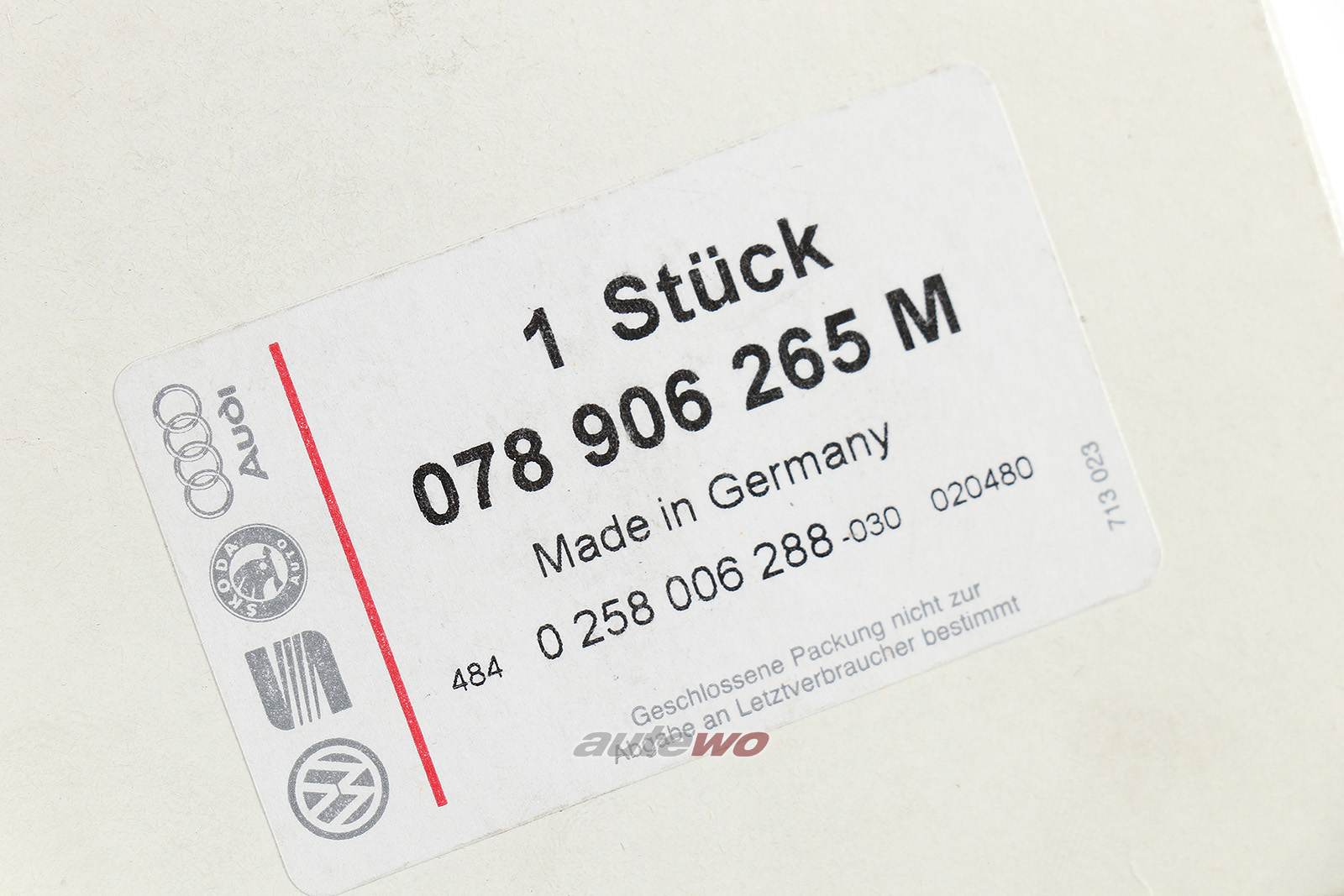 078906265M NEU Audi A4/S4/RS4 B5/A6/Allroad 4B/A8 D2 6 Zylinder ...