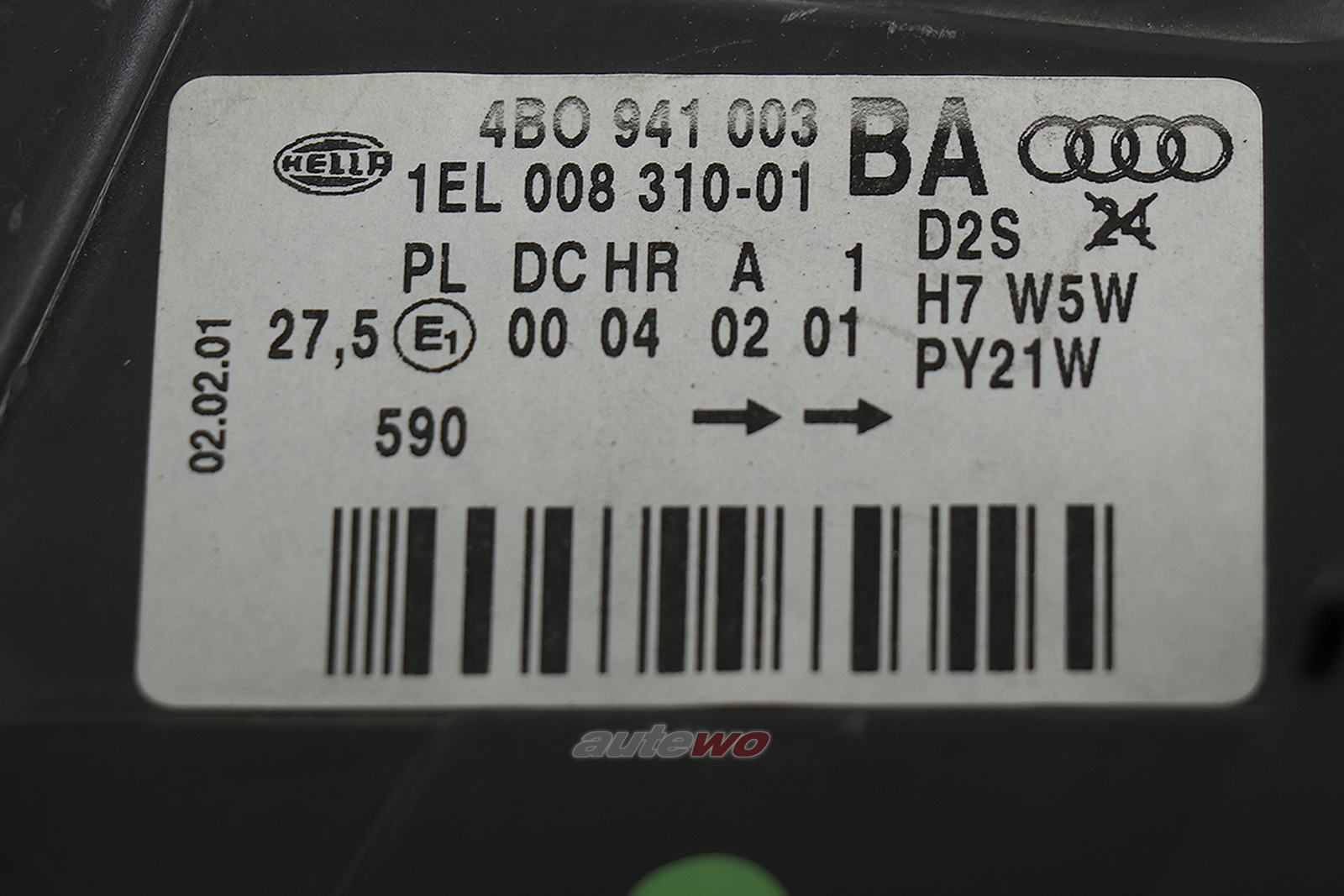 4B0941003BA 4B0941029Q NEU original Audi A6 4B Xenon-Scheinwerfer Links ...