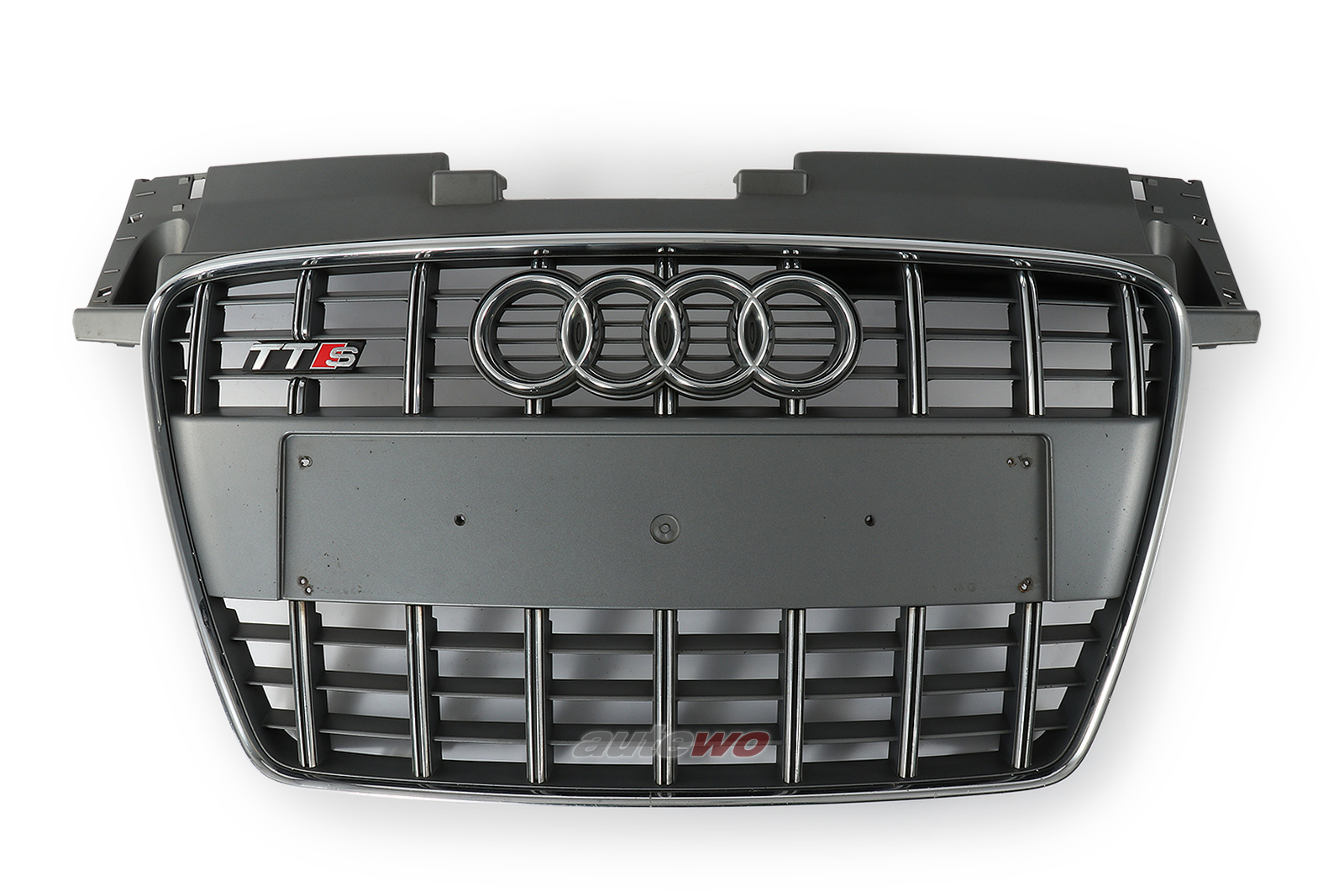 8J0853651F Audi TTS 8J Kühlergrill inkl. Emblem Vorne 1RR platiniumgrau ...