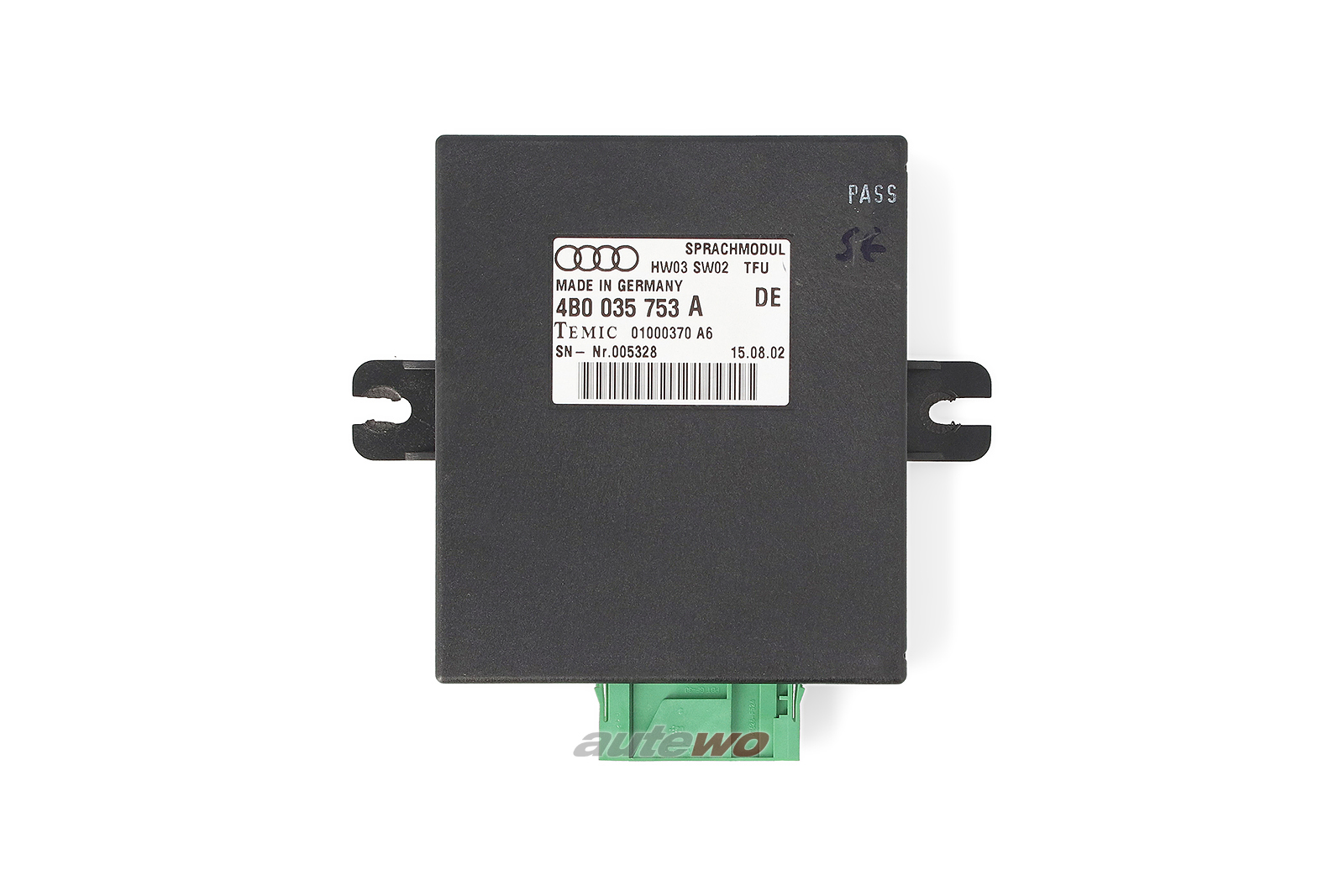 4B0035753A Audi A4/S4/RS4 B5/A6/S6/RS6 4B/A8/S8 D2 Sprachmodul ...