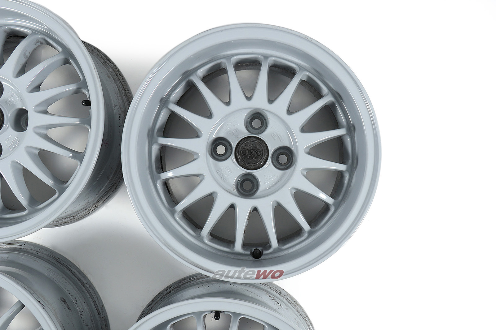 Ronal R8 Alufelgen 7x15 ET28 4x108 für Audi 80/90/Coupe 81/85/89 ...