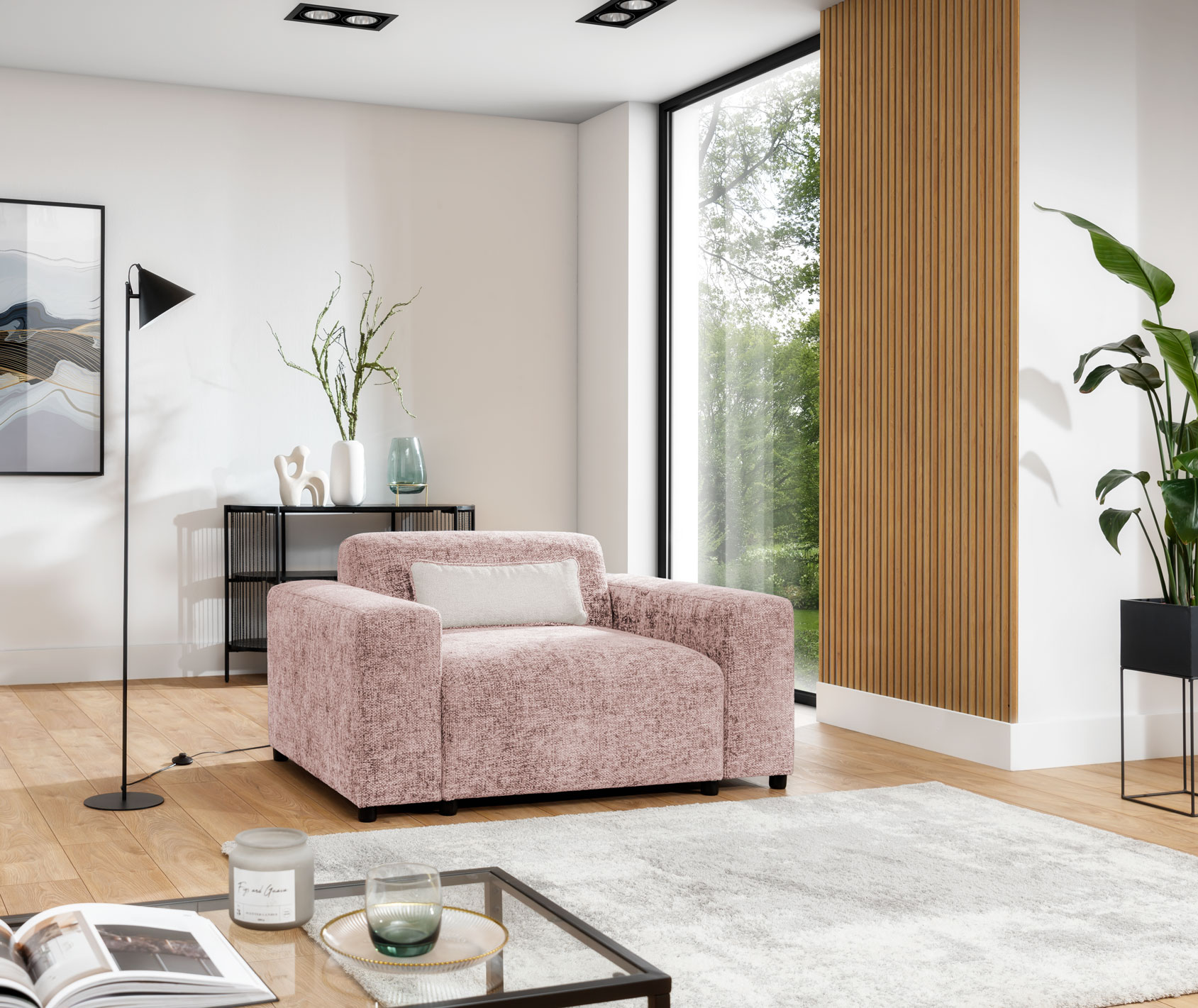 Sessel Designersessel ROMY in Stoff Enjoy Me Rosa | Sessel | Serie-ROMY ...