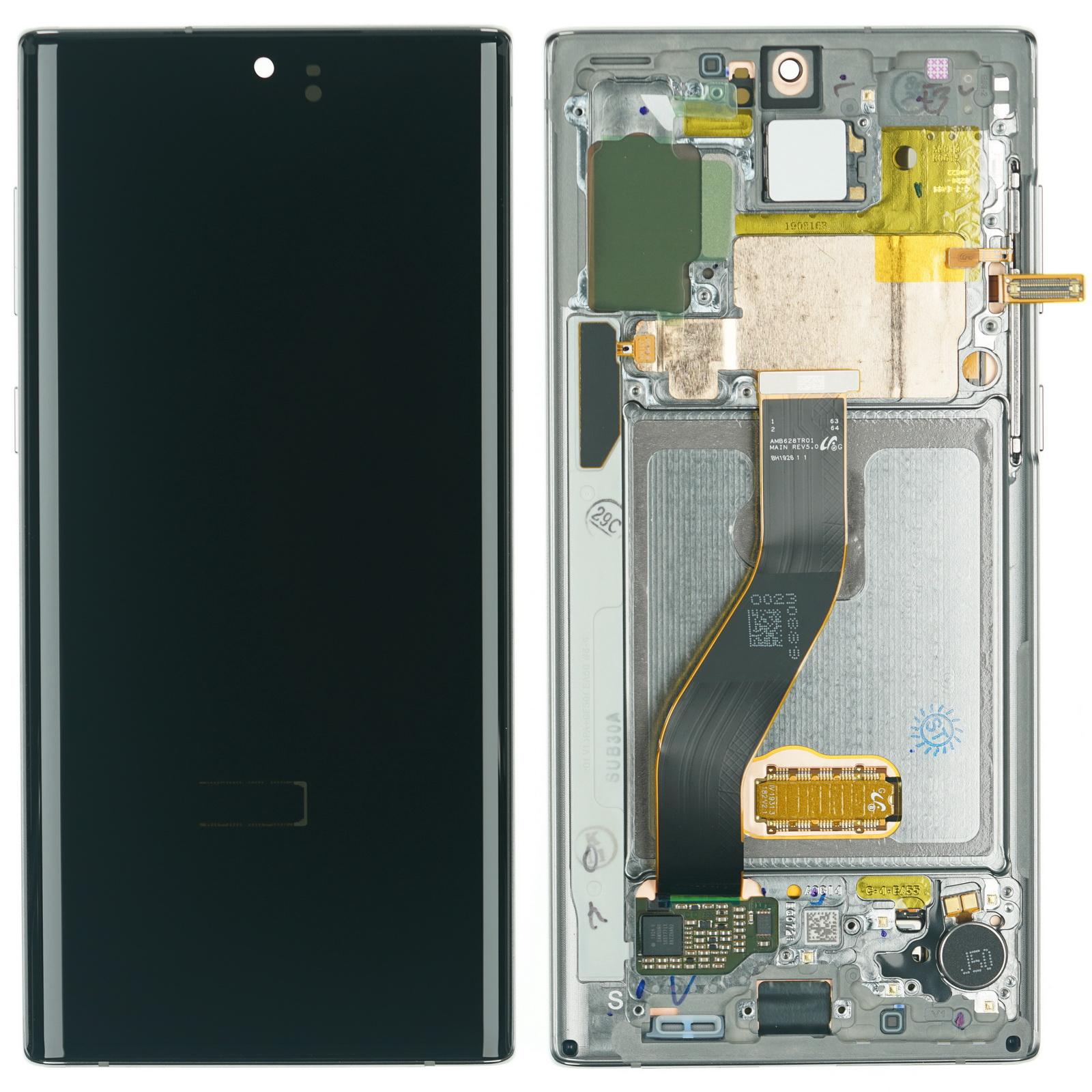 Samsung Galaxy Note 10 SM-N970F Display LCD Modul (Aura Glow) silber ...