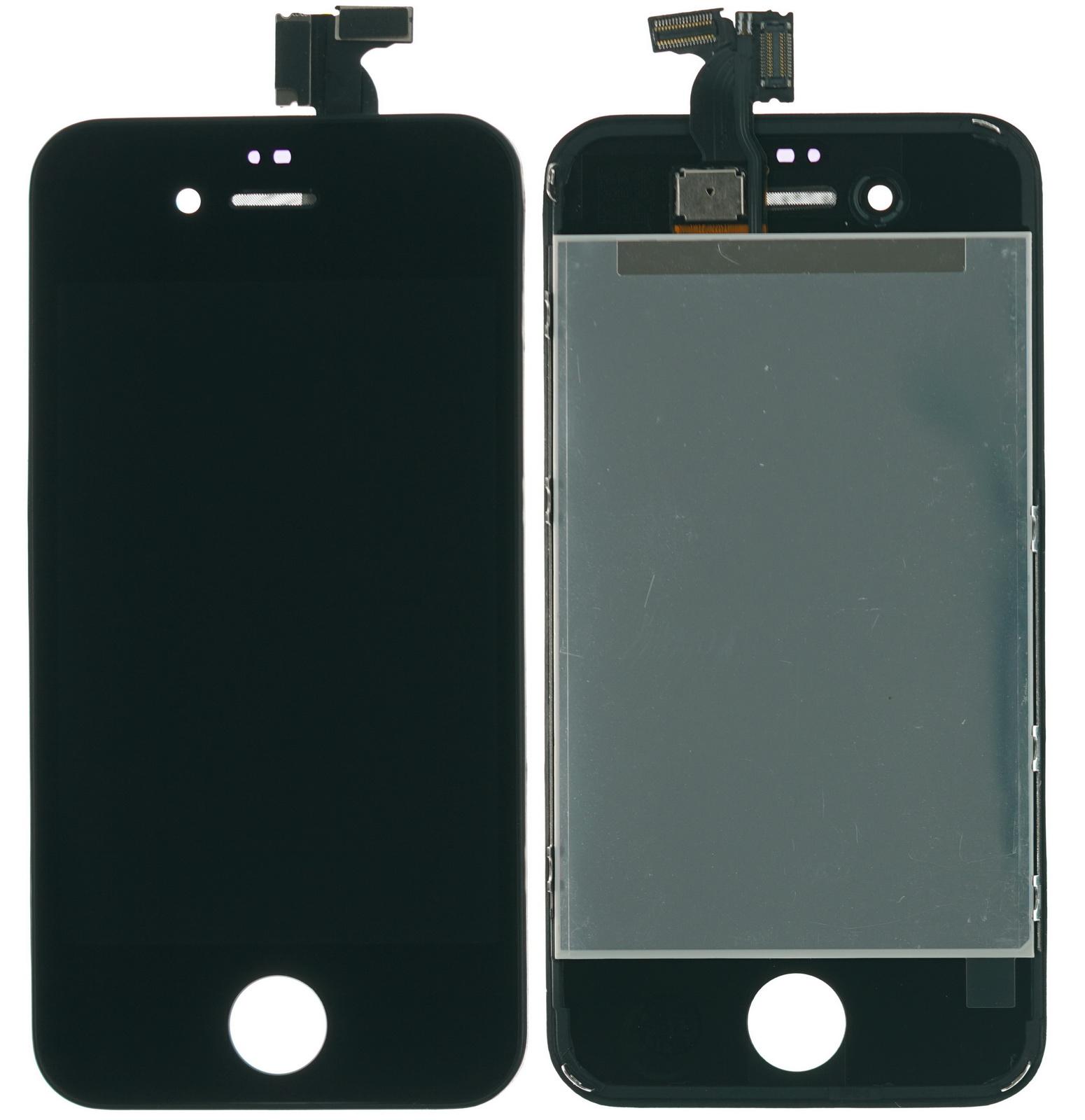 Display-Einheit inkl. Rahmen für Apple iPhone 4 Schwarz ...