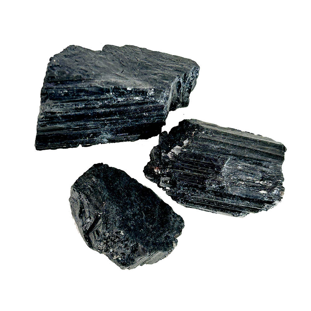 Roher schwarzer Turmalin, 3-6 cm Edelstein-1 Stück