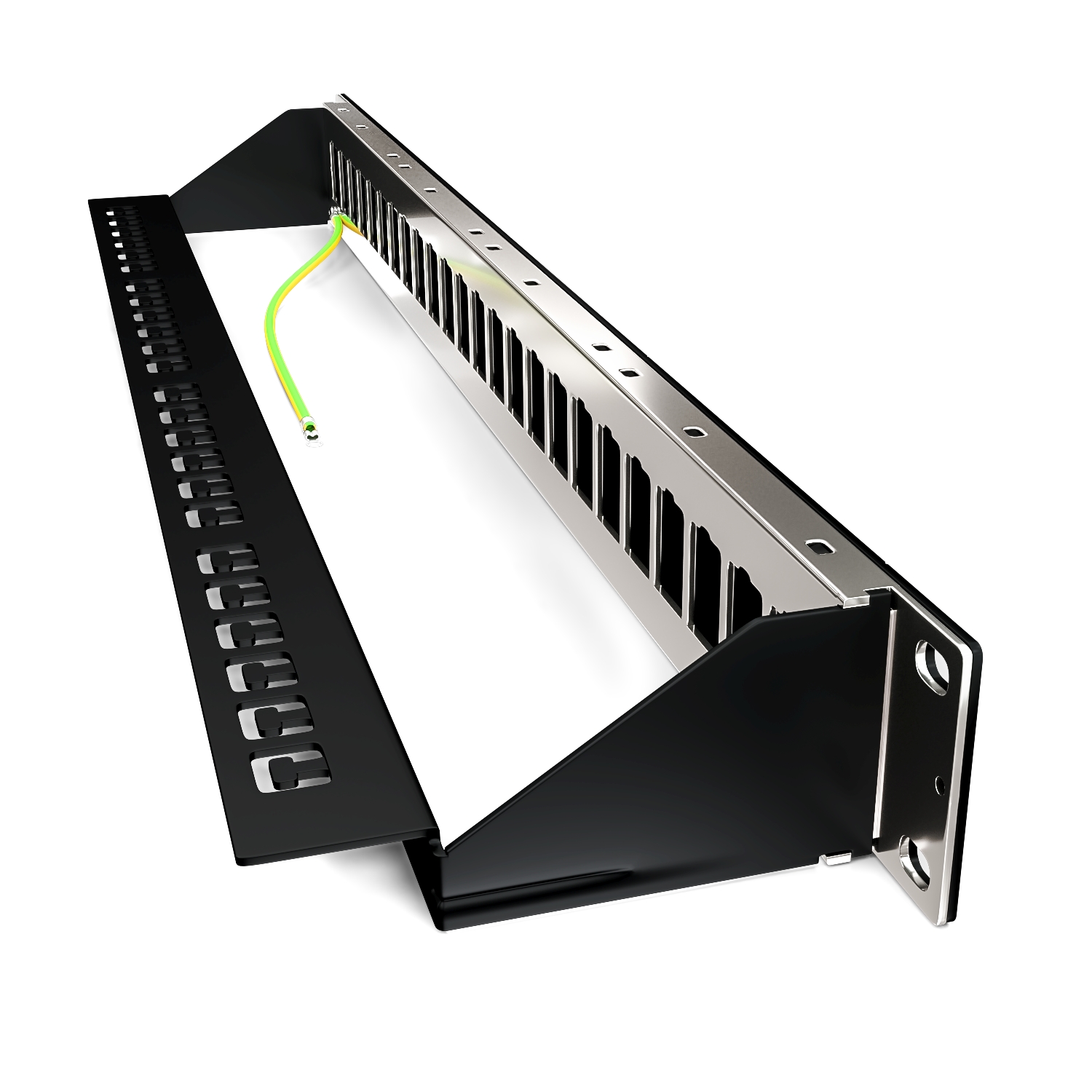 deleyCON 24 Port Patchpanel Modular für Keystone Module 1HE 19 Zoll ...