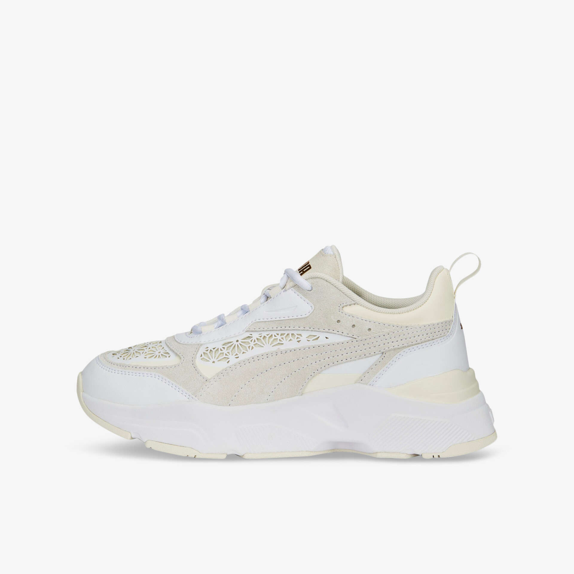PUMA Cassia LaserCut Damen Sneaker Low beige | kilagoo