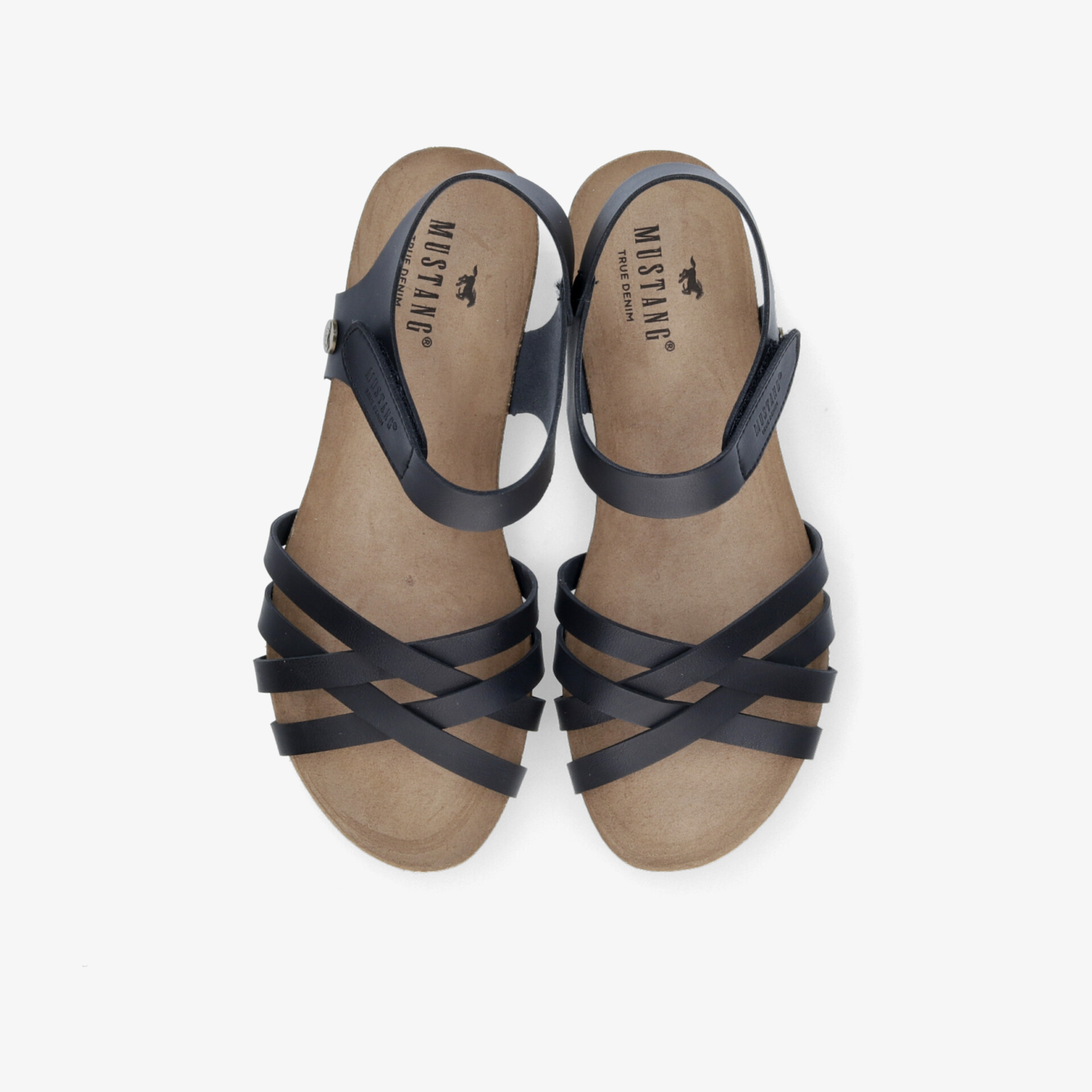 MUSTANG Damen Riemchensandalen schwarz | kilagoo