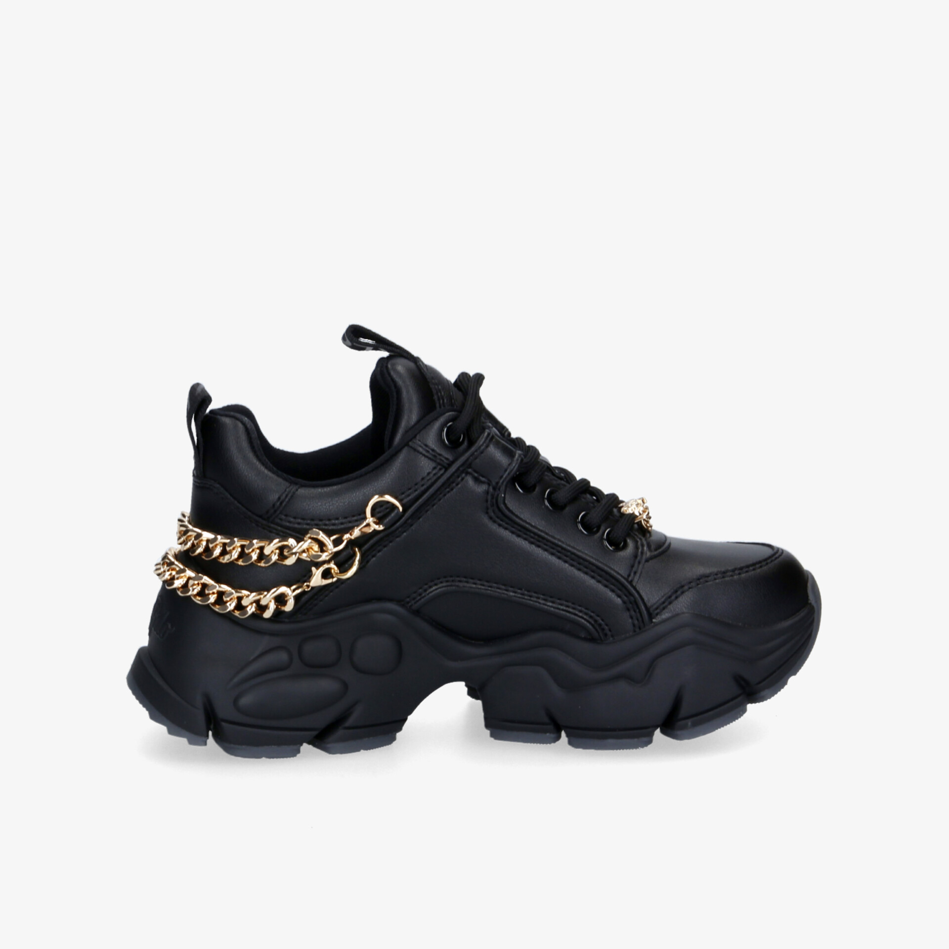 Buffalo Binary Chain 3.0 Plateau Sneaker schwarz | kilagoo