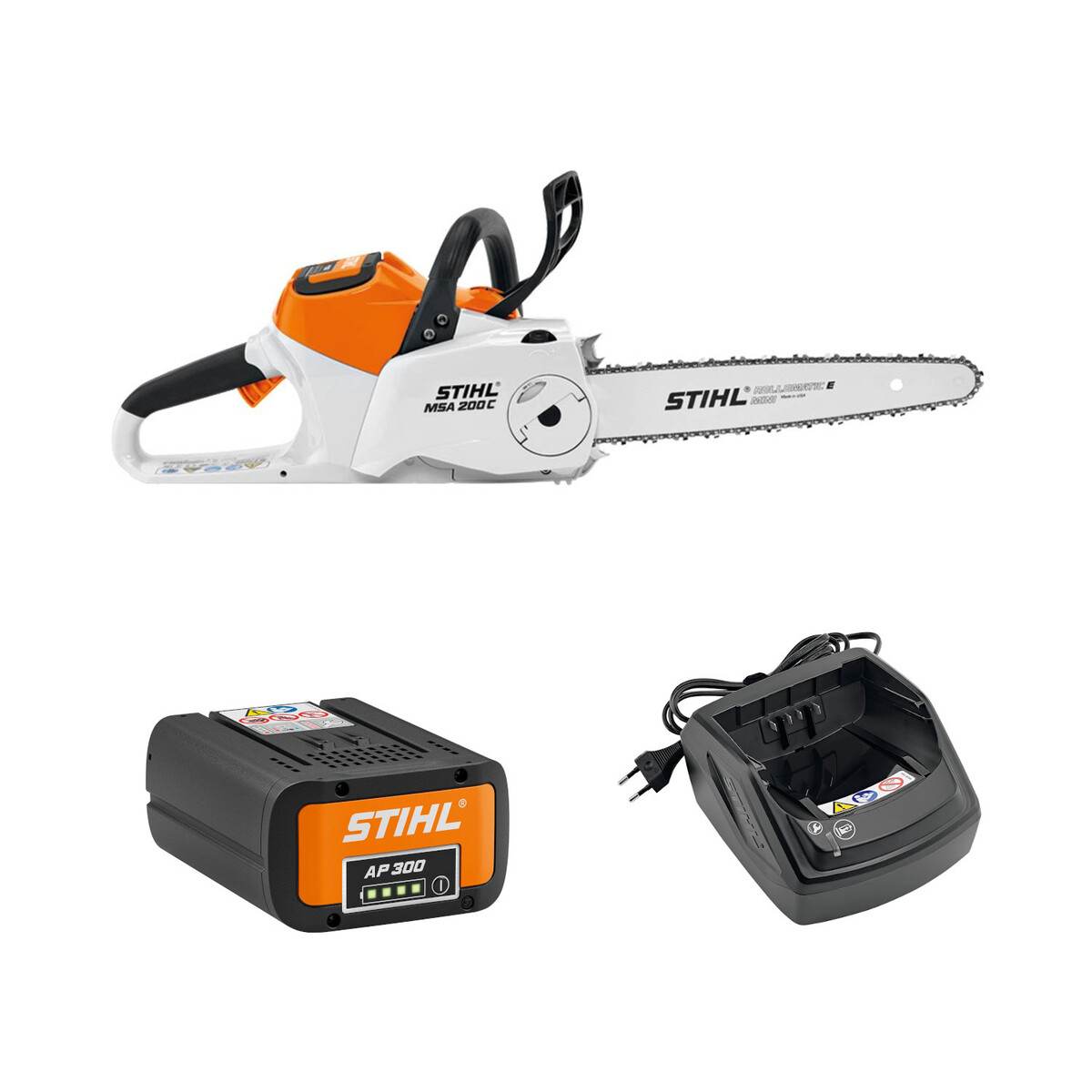 STIHL Akku-Motorsäge MSA 200 C-BQ Starter-Set, 36 V, Länge 35cm ...