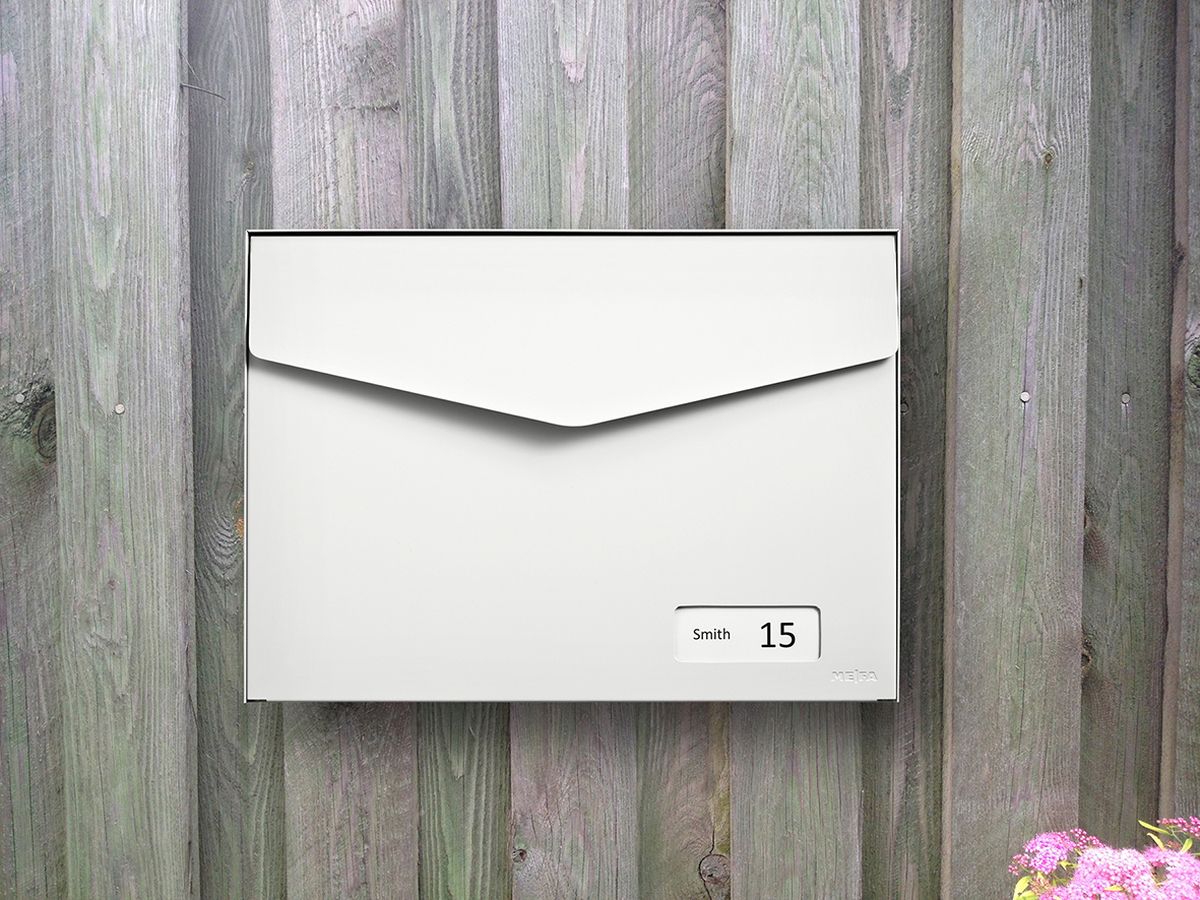 MEFA Letter 113 Briefkasten + Namensschild | Briefumschlag-Form | Renz ...