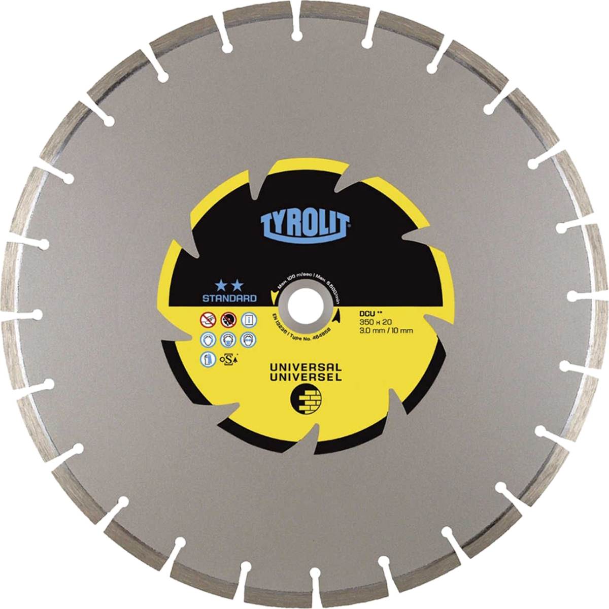 Tyrolit Diamantsägeblatt Basic DCU, Bohrung 25,4mm, Segmenthöhe 10mm | 300 mm | 2,6 mm | TYROLIT ...