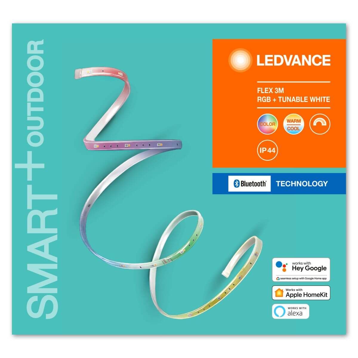 Ledvance SMART+ Bluetooth LED Strip Flex, IP44, 2000 - 6500 K, RGBTW ...