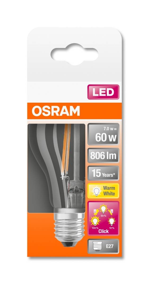 Osram LED RELAX and ACTIVE CLASSIC A, 6,5W = 60W, 806 lm, E27, 300°, 2700 K | OSRAM_436787