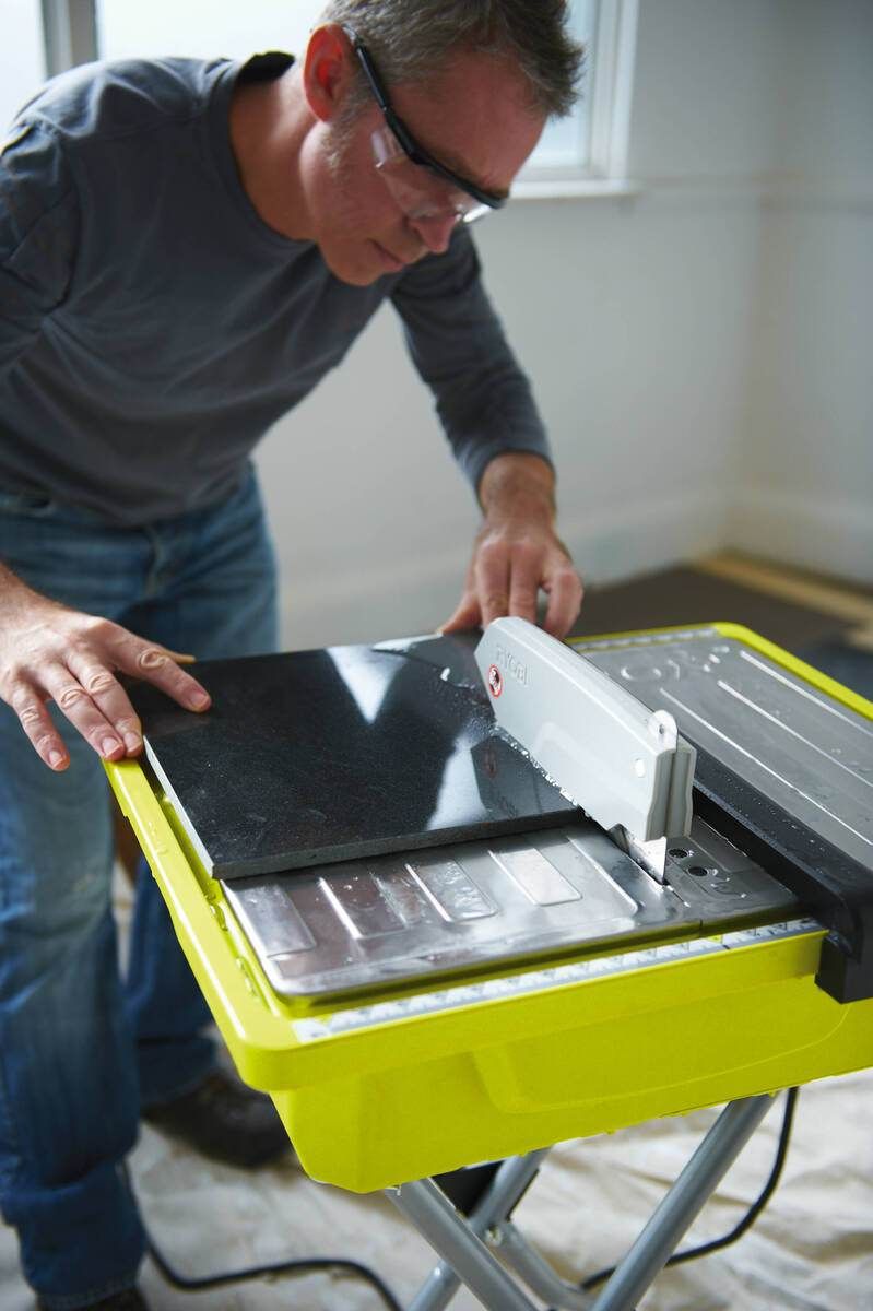 Ryobi Fliesenschneider WS721S, 500 W, Sägeblatt-Ø 178 mm, Neigung bis ...