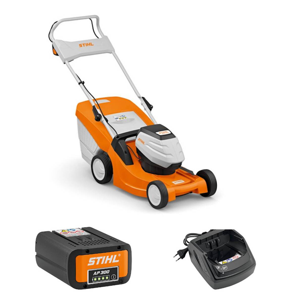 STIHL Akku-Rasenmäher RMA 443 Starter-Set, Schnittbreite 41 cm, Eco ...