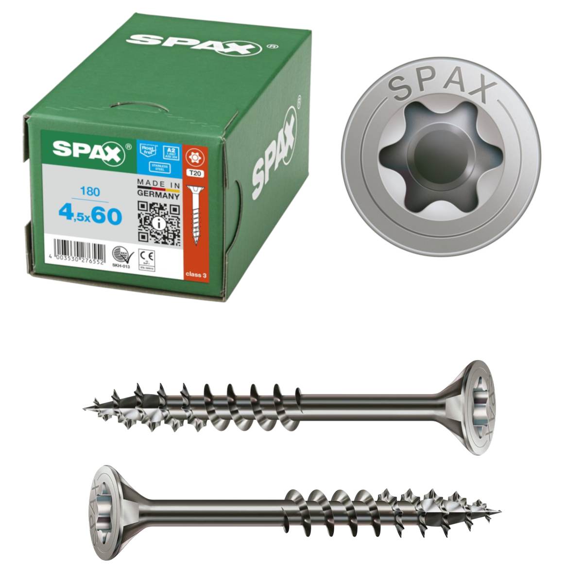 SPAX Holzschrauben Edelstahl A2 Teilgewinde Senkkopf T-STAR plus T20 ...