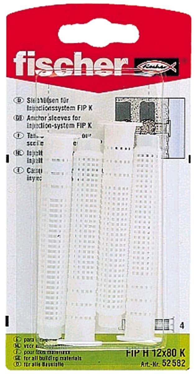 Fischer 5 Stück Injektions-Ankerhülse Kunststoff FIS H K, für Lochstein ...